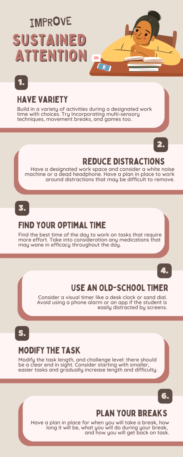 Improve Sustained Attention Infographic Strategies For Learning Improve Sustained Attention Infographic Strategies For Learning